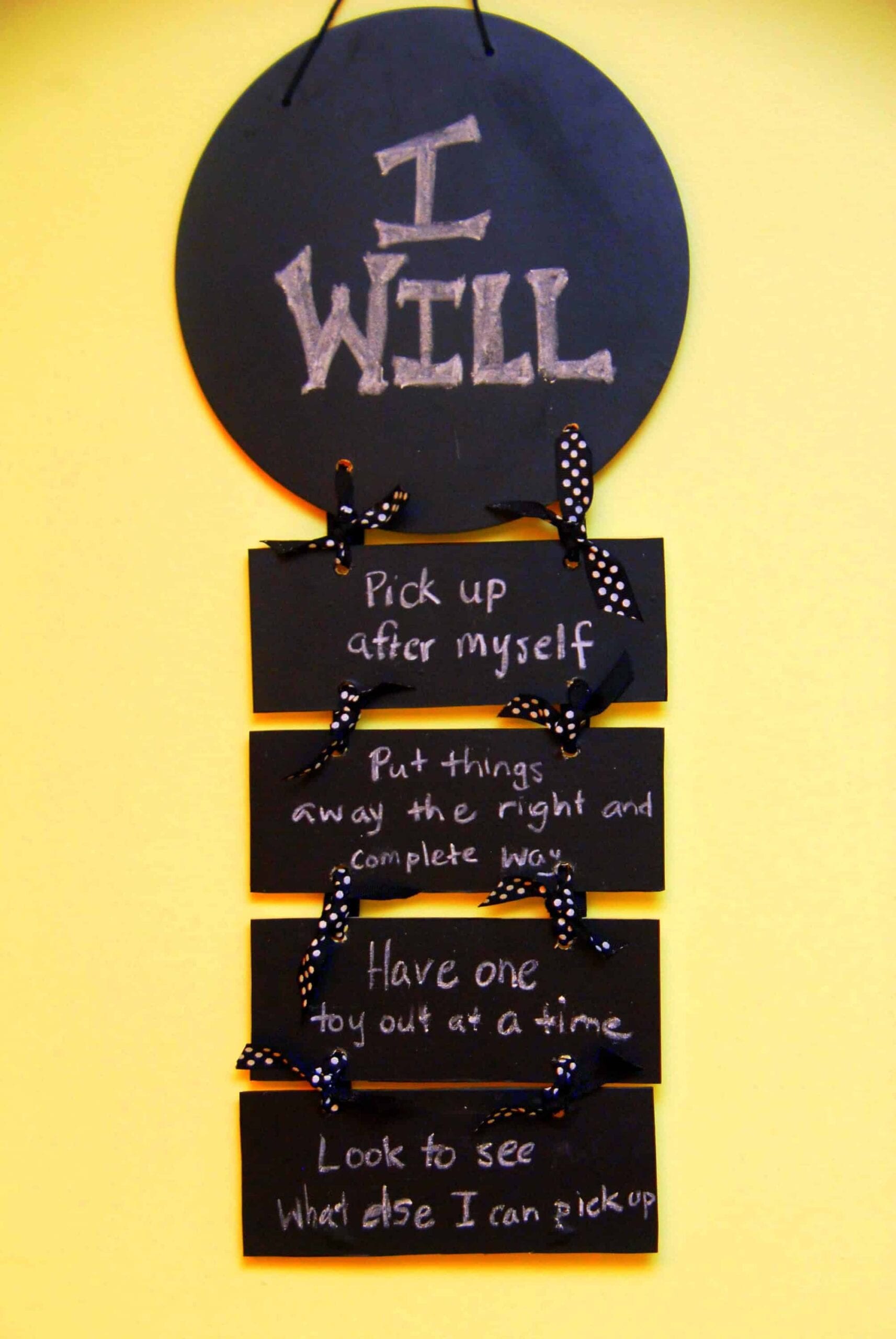 Orderliness in "I Will" Statements