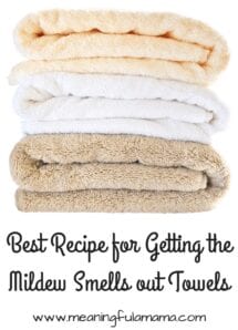 Getting out the Musty, Mildew Smell of Towels