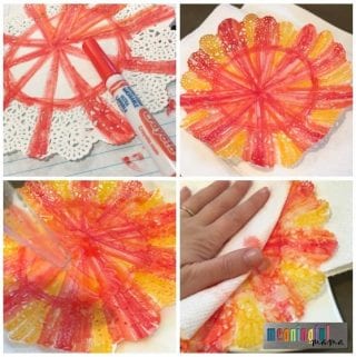 Doily Turkey Craft for Kids