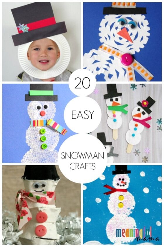20 Easy Snowman Crafts For Kids 20 Easy Snowman Crafts For Kids