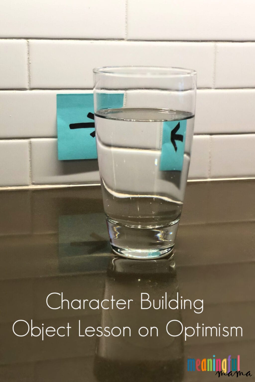Character Building Object Lesson Involving Refraction Teaches Optimism