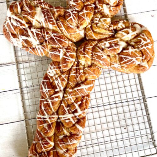 Easter Bread in the Shape of a Cross