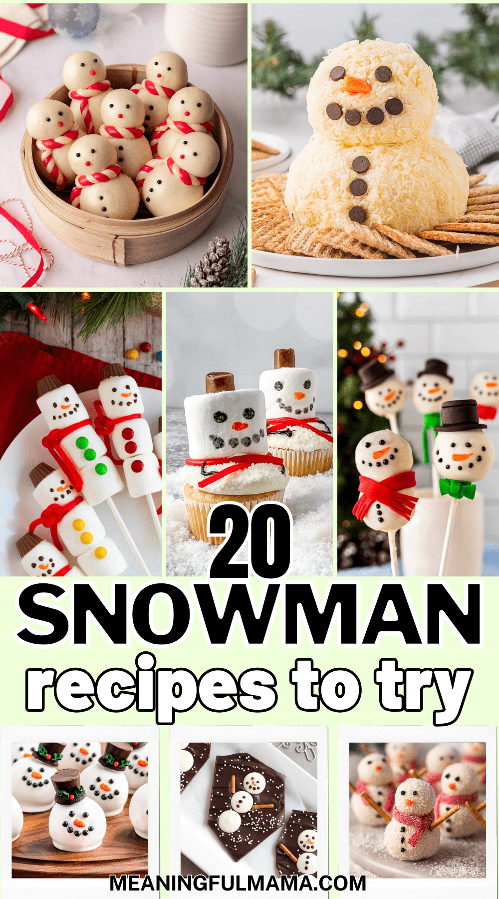 20+ Adorable Snowman Recipes