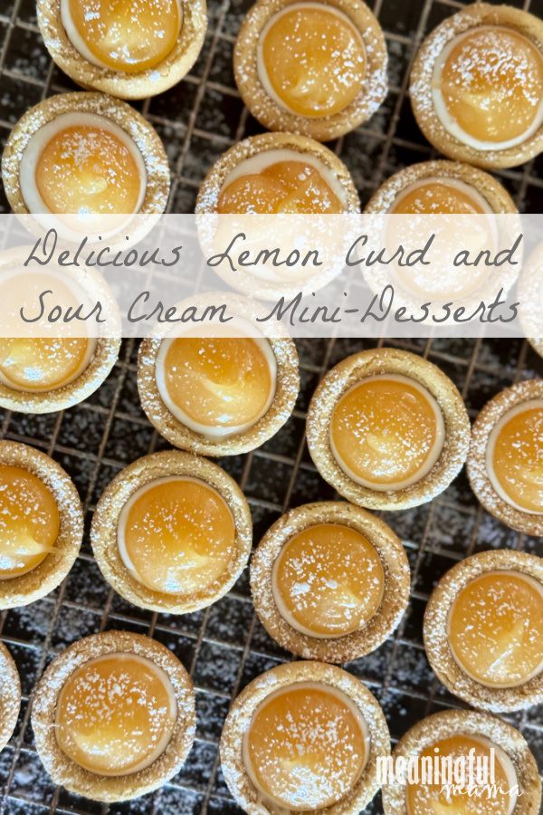 Lemon Curd and Sour Cream Mini-Desserts in Sugar Cookie Cups