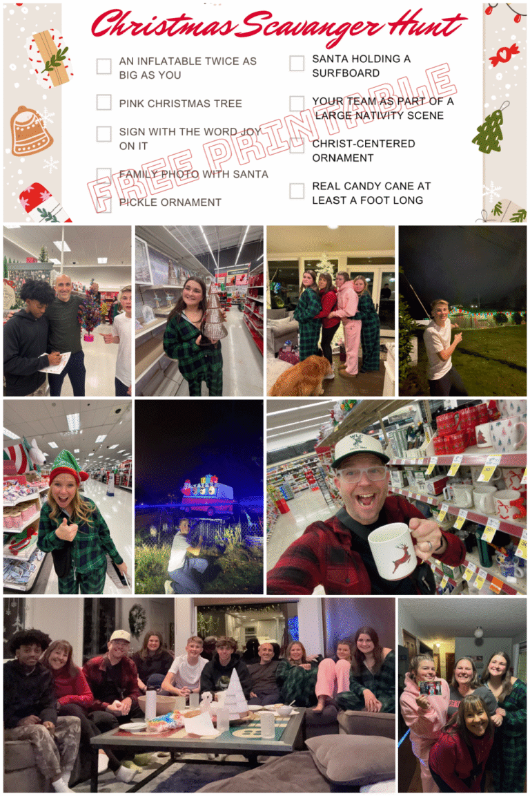 Free Christmas Photo Scavenger Printable